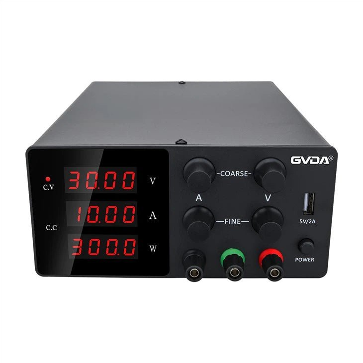 GVDA DC Power Supply 30V 5A/10A Adjustable with LED Display – AMPANOVA